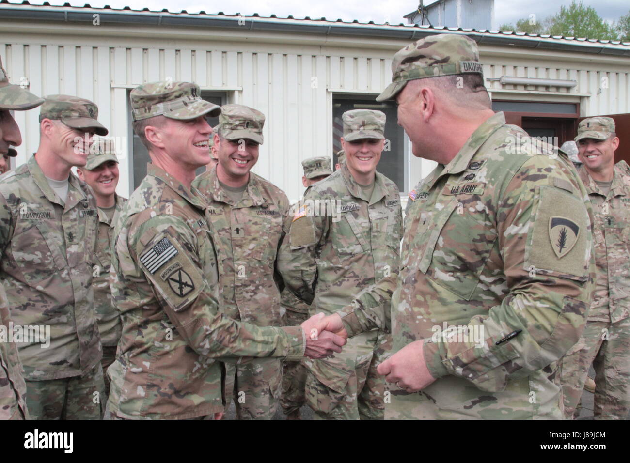 Cpt. David Buchan, the plans and operations officer of Headquarters and ...