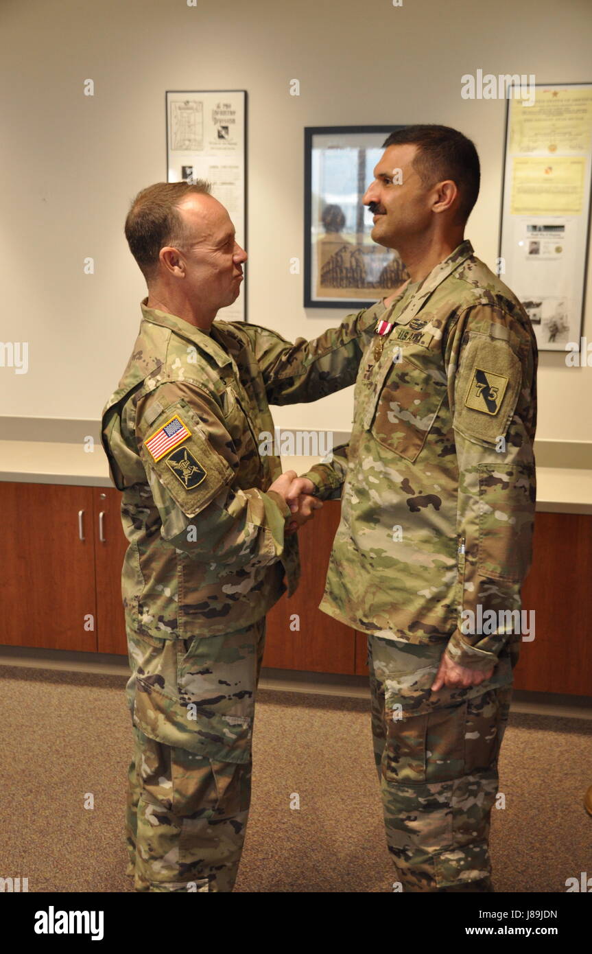 In this image released by the Army Reserve's 75th Training Command ...