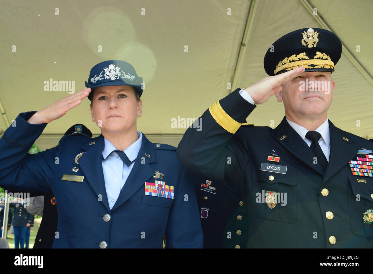 U.S. Air Force Col. Caroline M. Miller, 633rd Air Base Wing commander ...