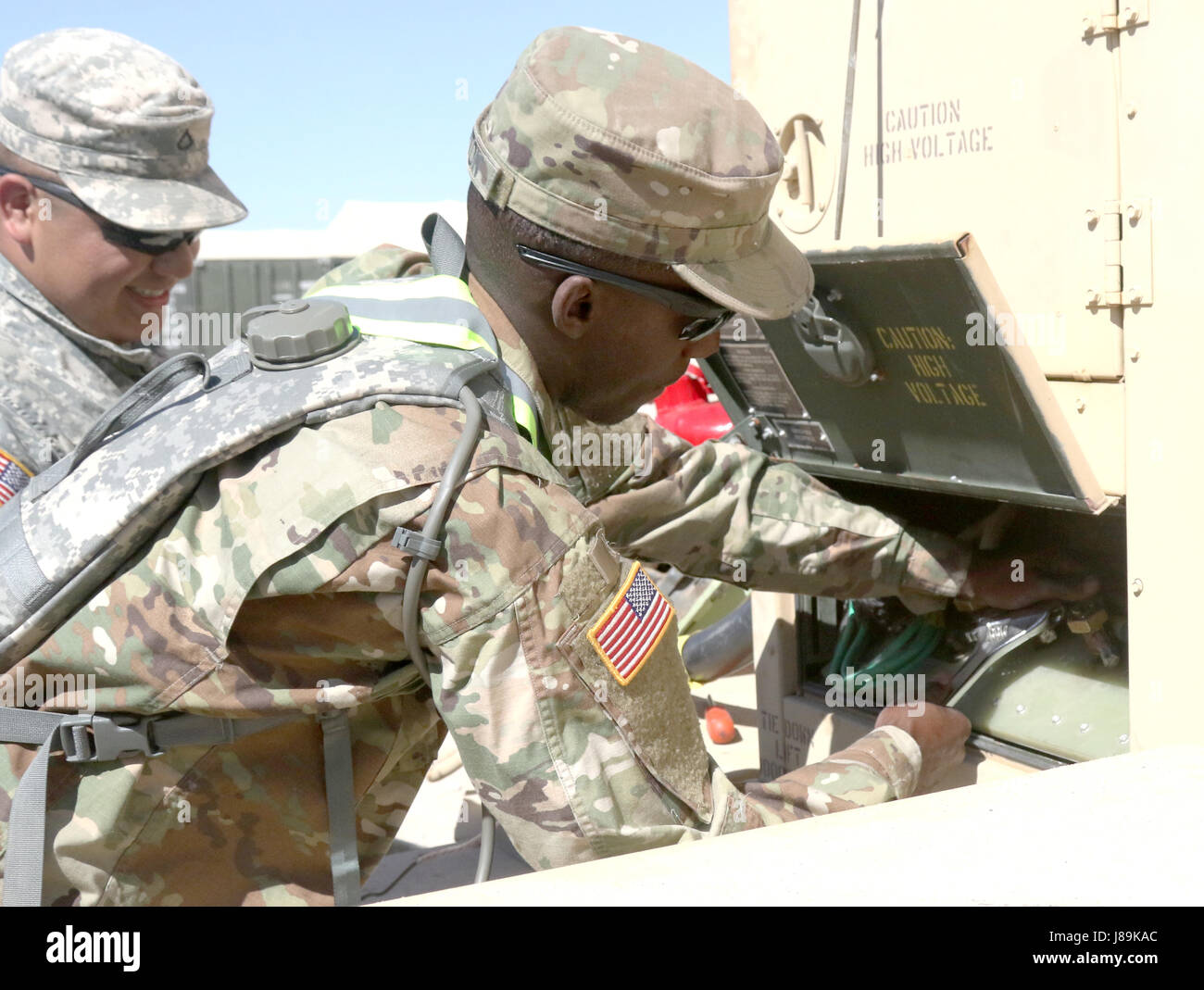 Pvt. Christopher J. Hampton, a construction equipment repairer with the ...