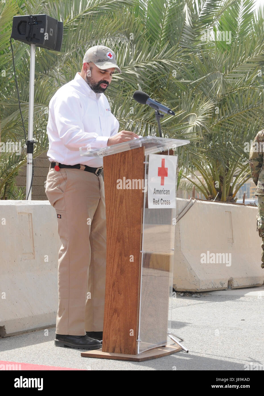 (CAMP ARIFJAN, Kuwait- Koby J. Langley, American Red Cross Senior Vice ...