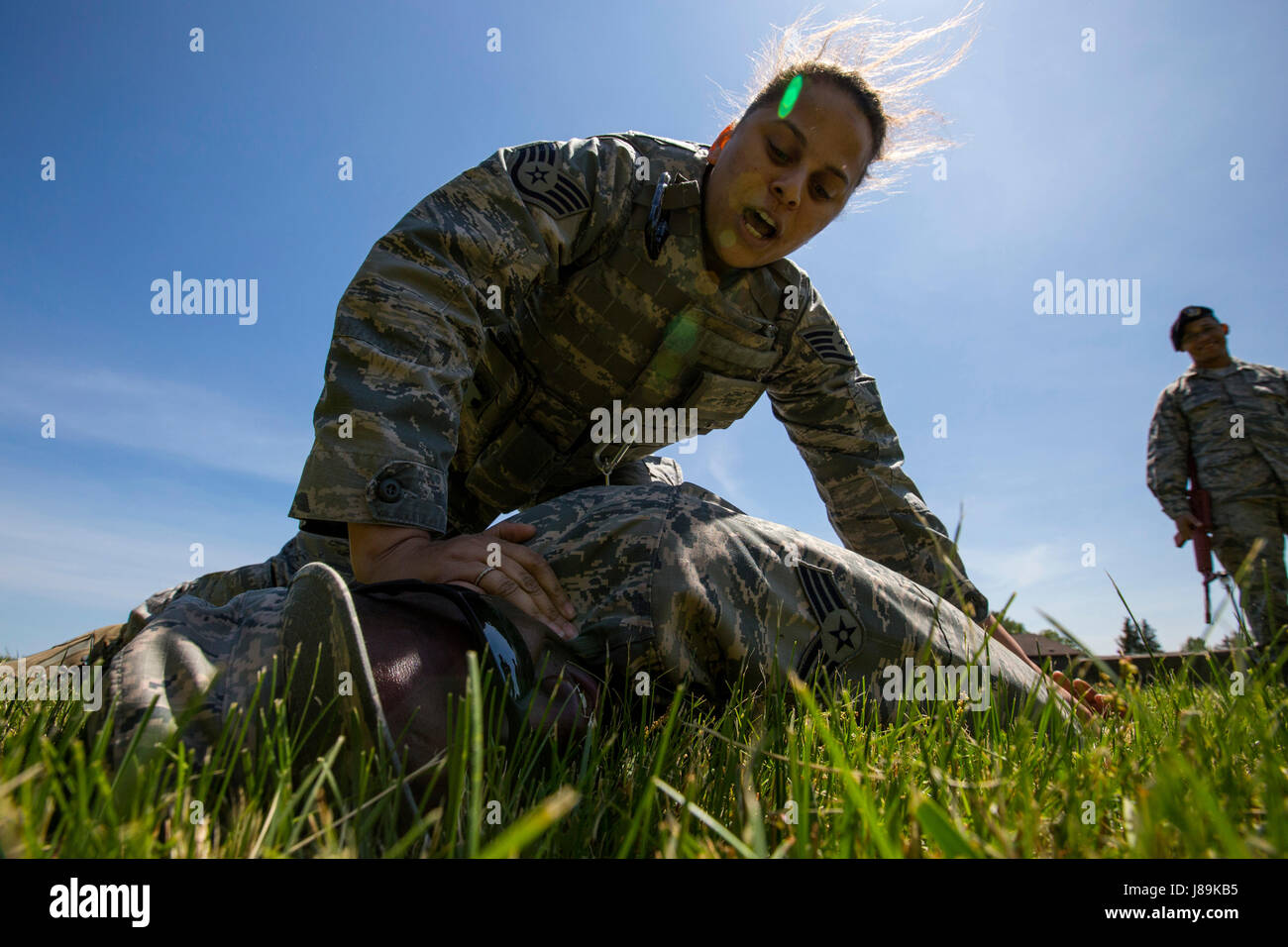 Airmen from the 514th Security Forces Squadron, Air Force Reserve ...