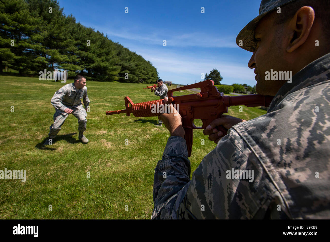U.S. Air Force 514th Security Forces Squadron members Senior Airmen ...