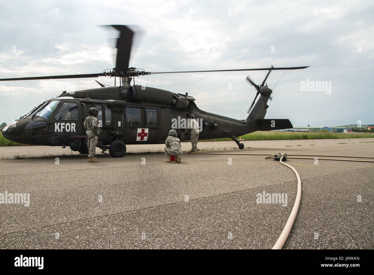 U.S. Army petroleum supply specialists assigned to Multinational Battle ...