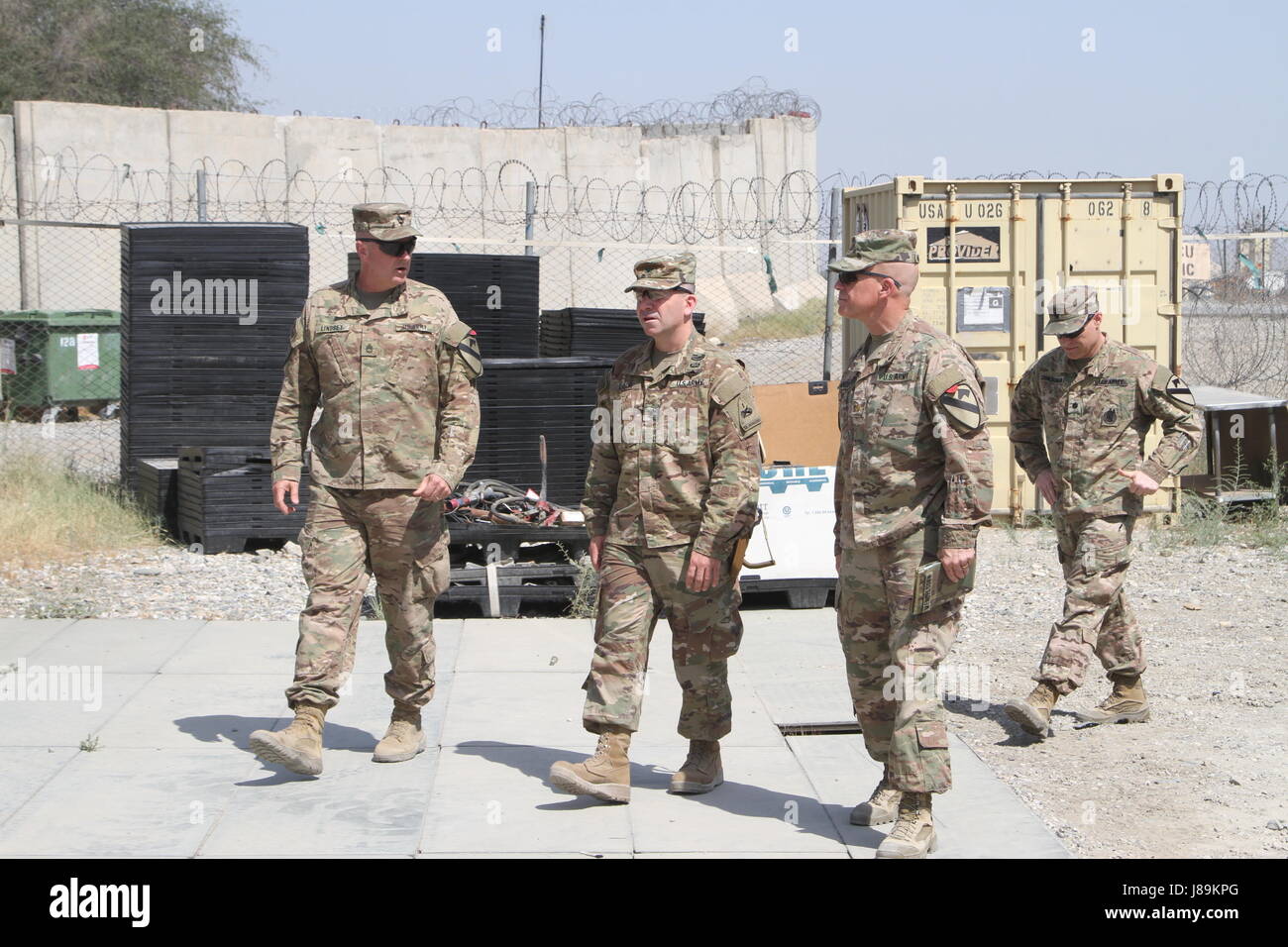 The command team of 1st Armored Division Resolute Support Sustainment ...