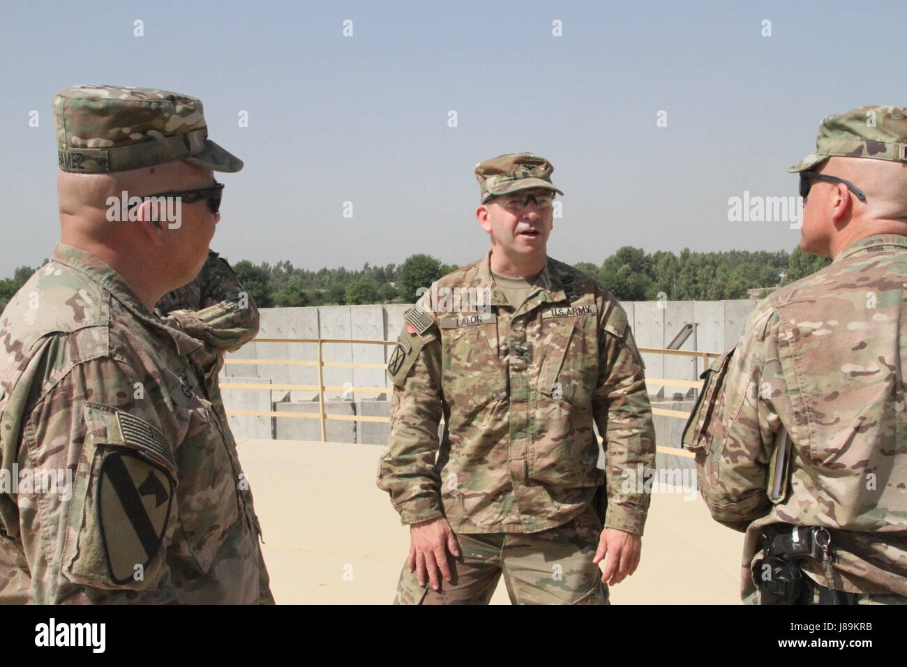 Col. Michael Lalor and Command Sgt. Maj. Sean Howard, command team for ...