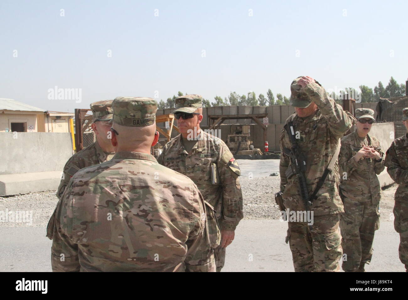 Col. Michael Lalor and Command Sgt. Maj. Sean Howard, command team for ...