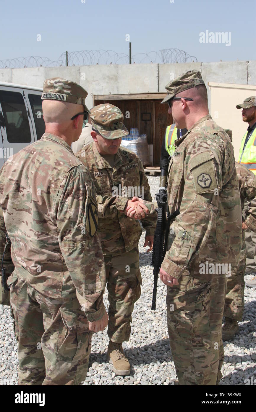 The command team of the 1st Armored Division Resolute Support ...