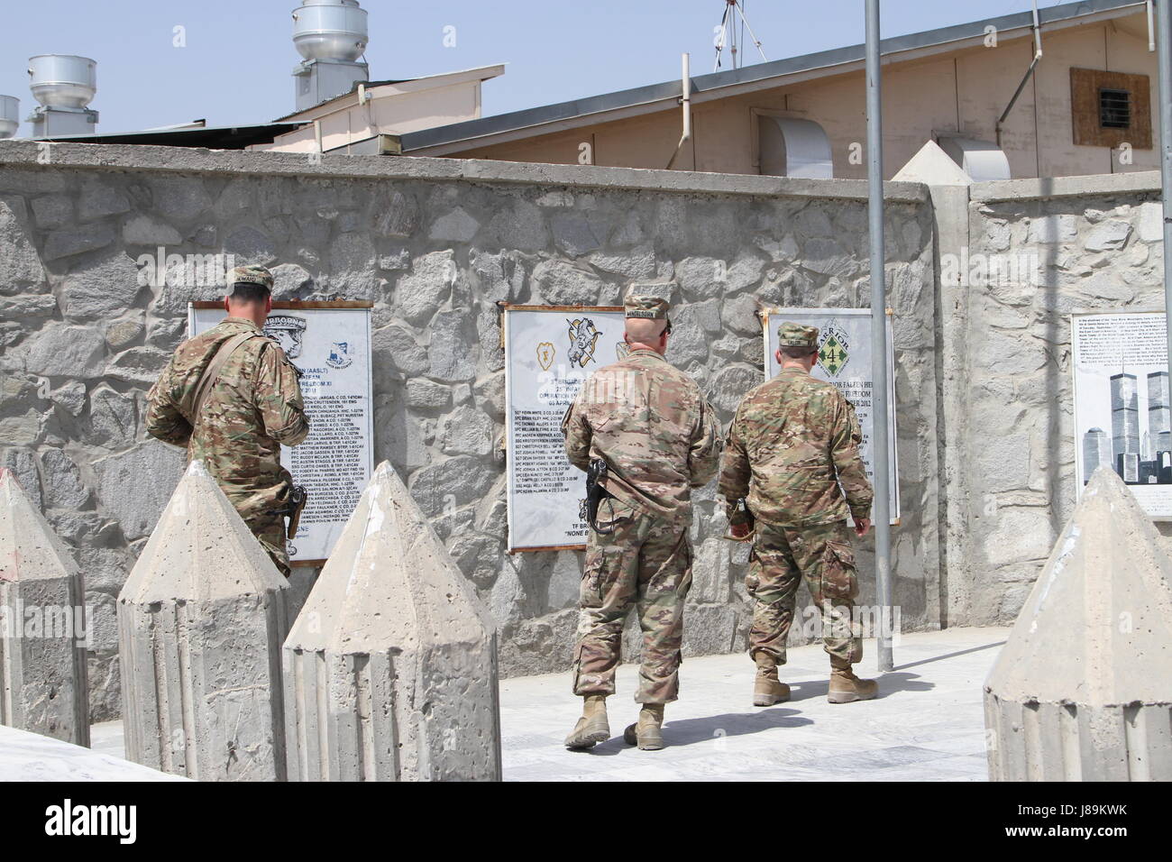 The 1st Armored Division Resolute Support Sustainment Brigade command ...