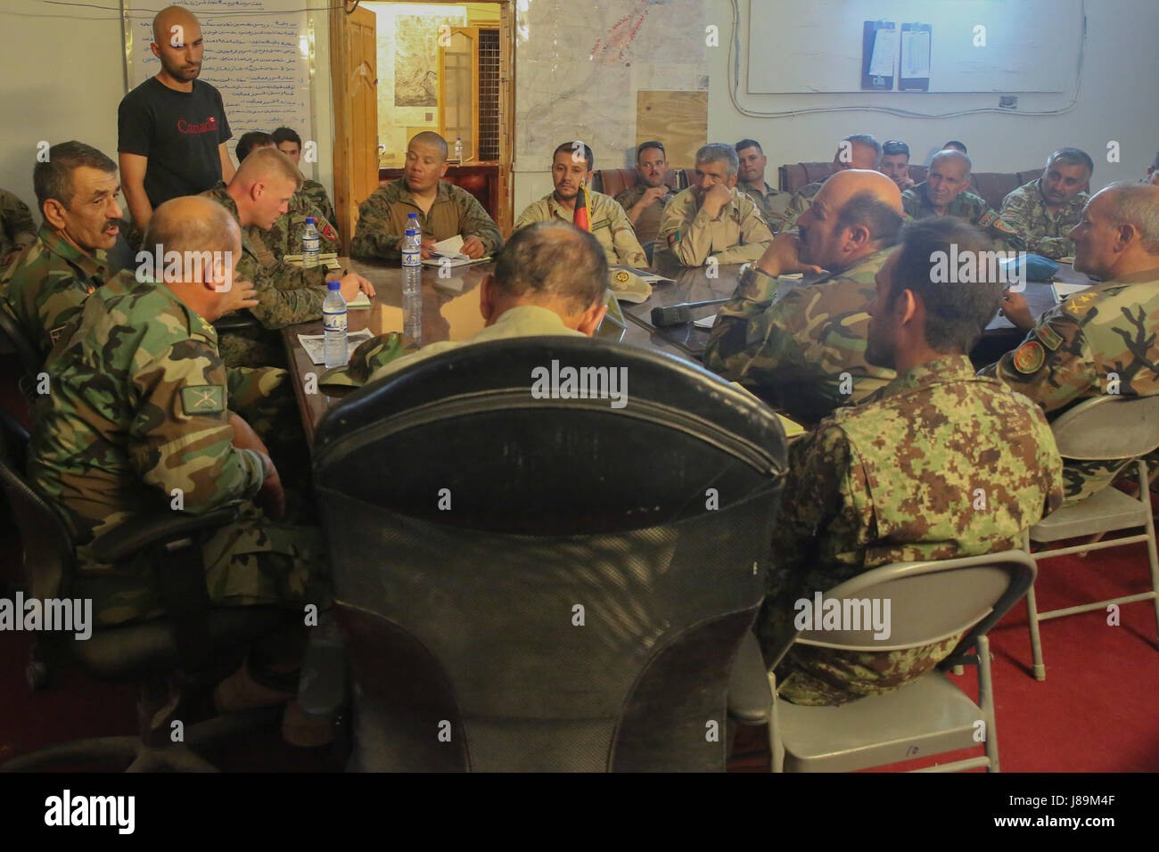 Afghan National Army soldiers with the 2nd Brigade, 215th Corps and U.S ...