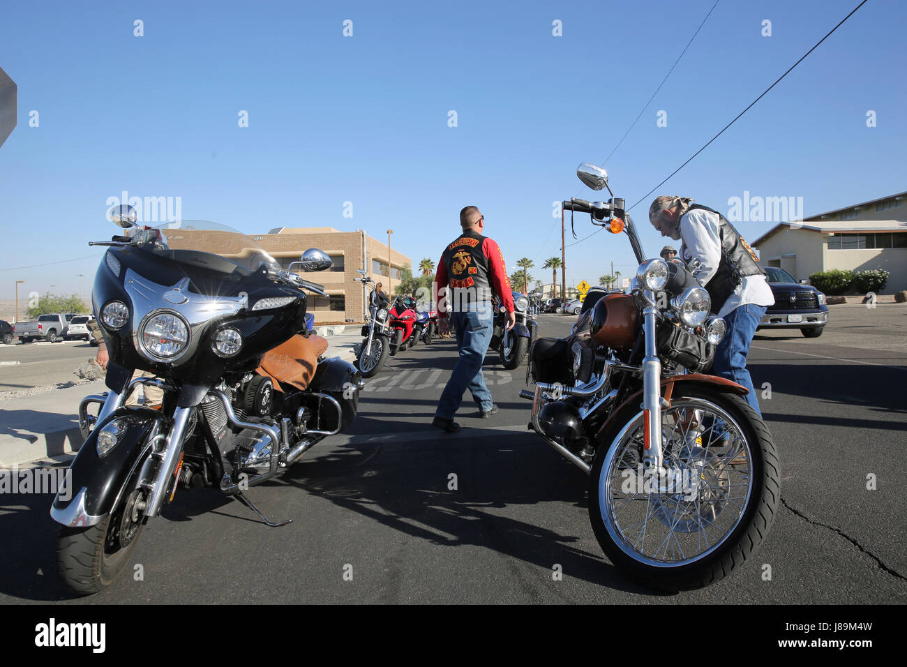 Combat Center personnel park their bikes next to the Protestant Chapel ...