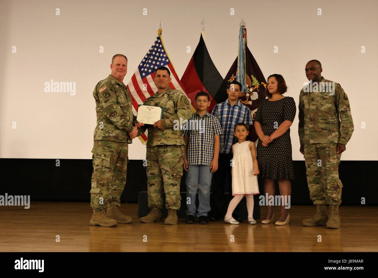 Capt. David Rodriguez-Cardona, supply officer, 421st Medical Battalion ...