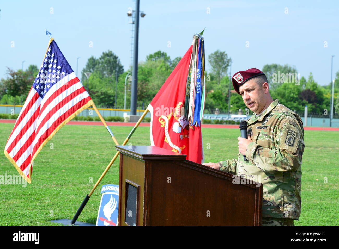 U. S. Army Lt. Col. Benjamin A. Bennett, commander of 54th Brigade ...