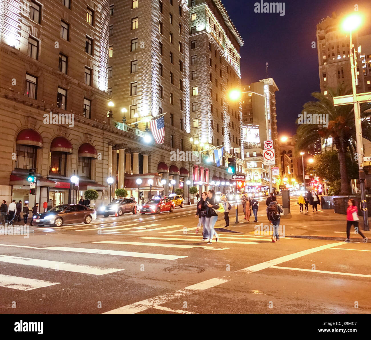 Downtown Street View Night