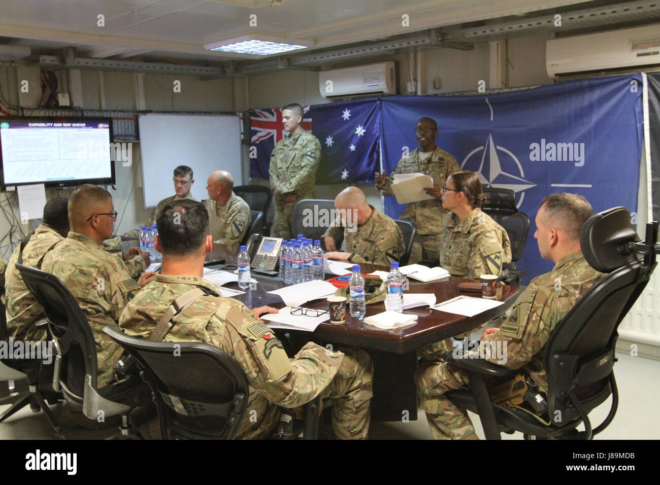 Col. Michael Lalor and Command Sgt. Maj. Sean Howard, command team for ...