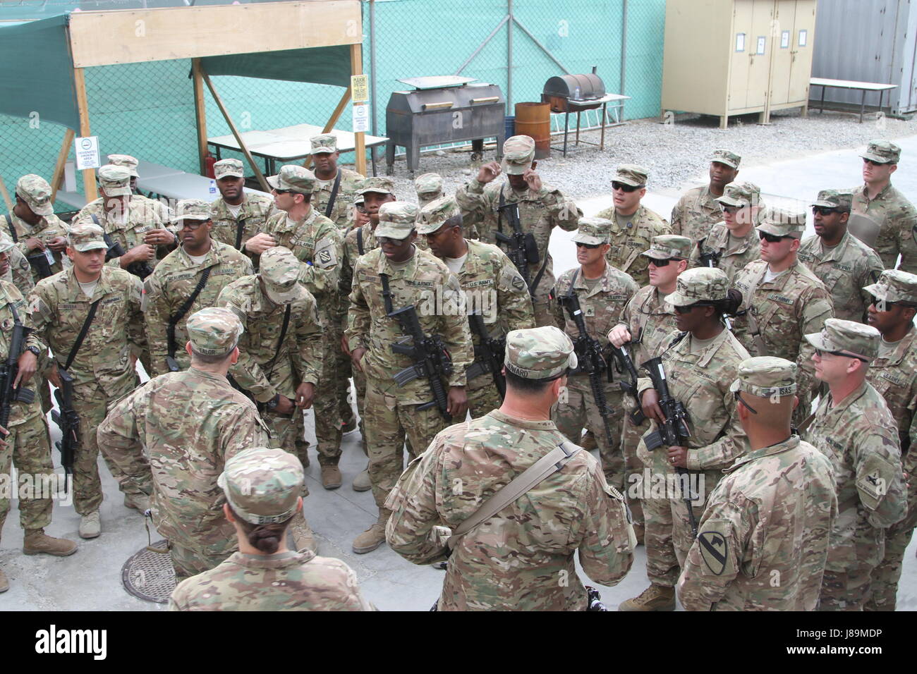 Col. Michael Lalor and Command Sgt. Maj. Sean Howard, command team for ...