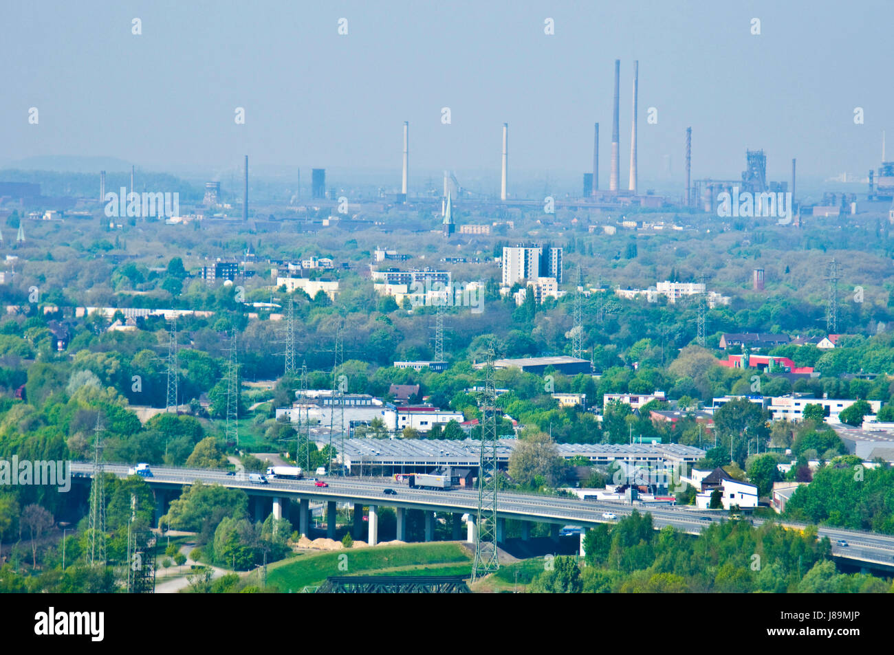 city, town, industrial, germany, german federal republic, sight, view ...