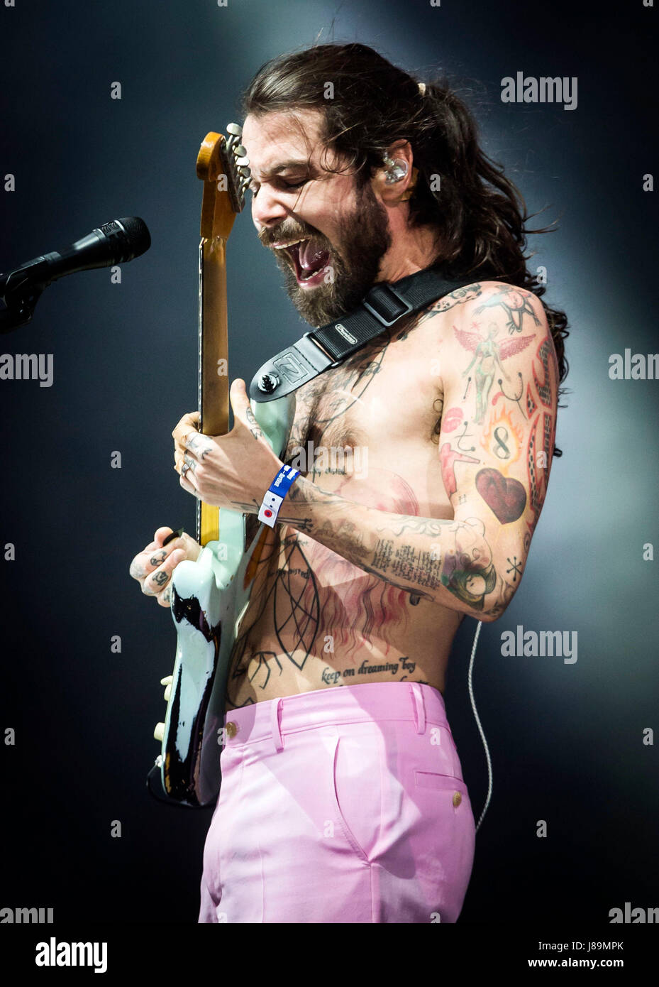 Biffy Clyro lead singer Simon Neil performs during BBC Radio 1's Big ...