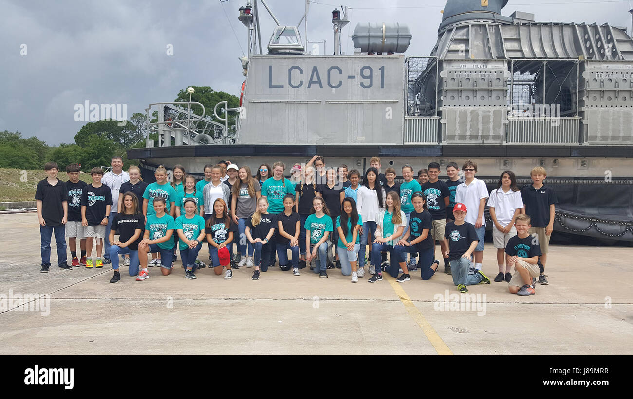 PANAMA CITY, Florida - Surfside Middle School pre-engineering students ...