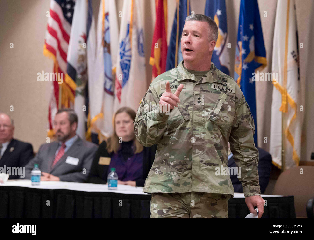 Maj. Gen. James Hoyer, West Virginia Adjutant General, addresses ...
