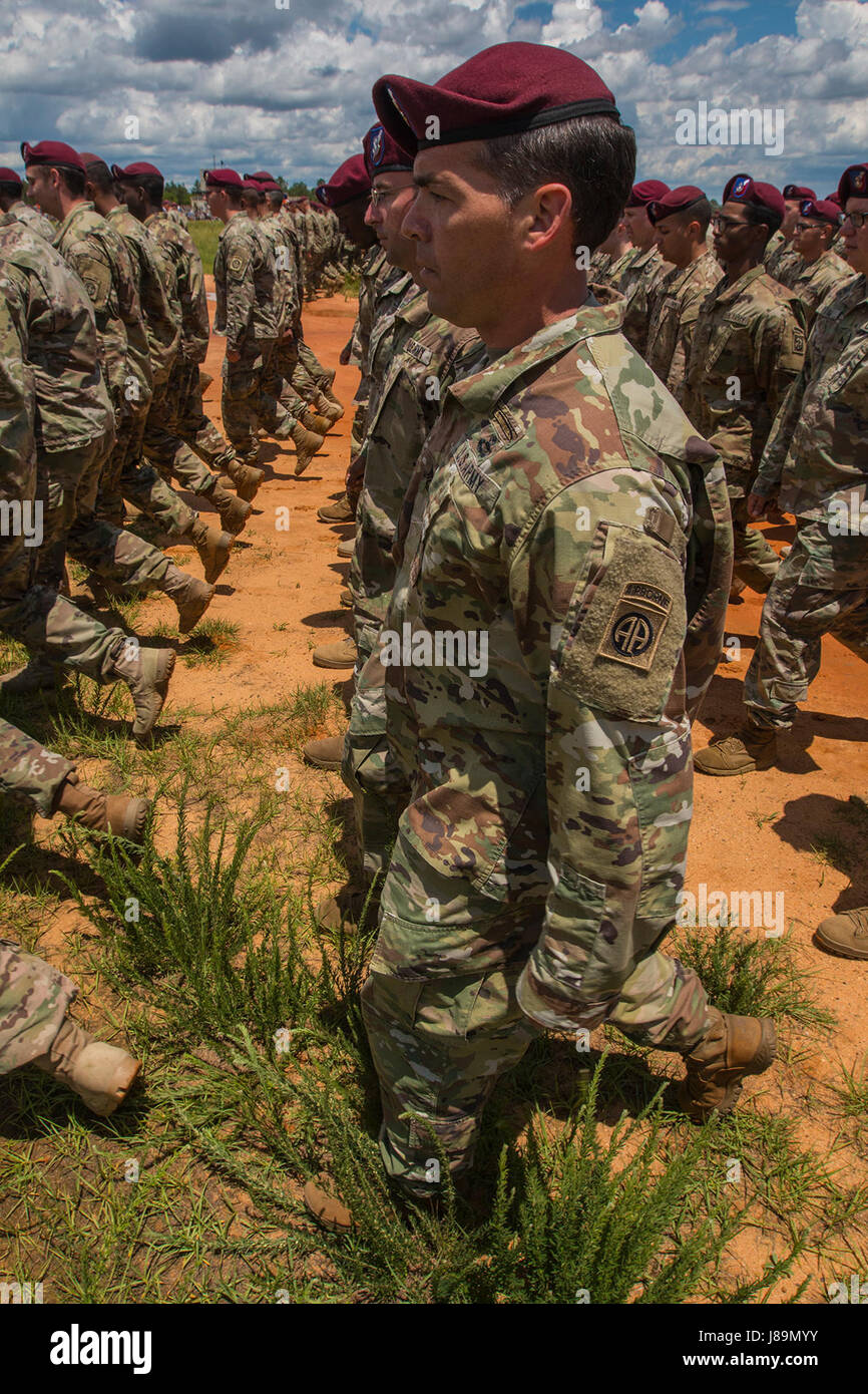 Paratroopers from across the 82nd Airborne Division take the field in a ...