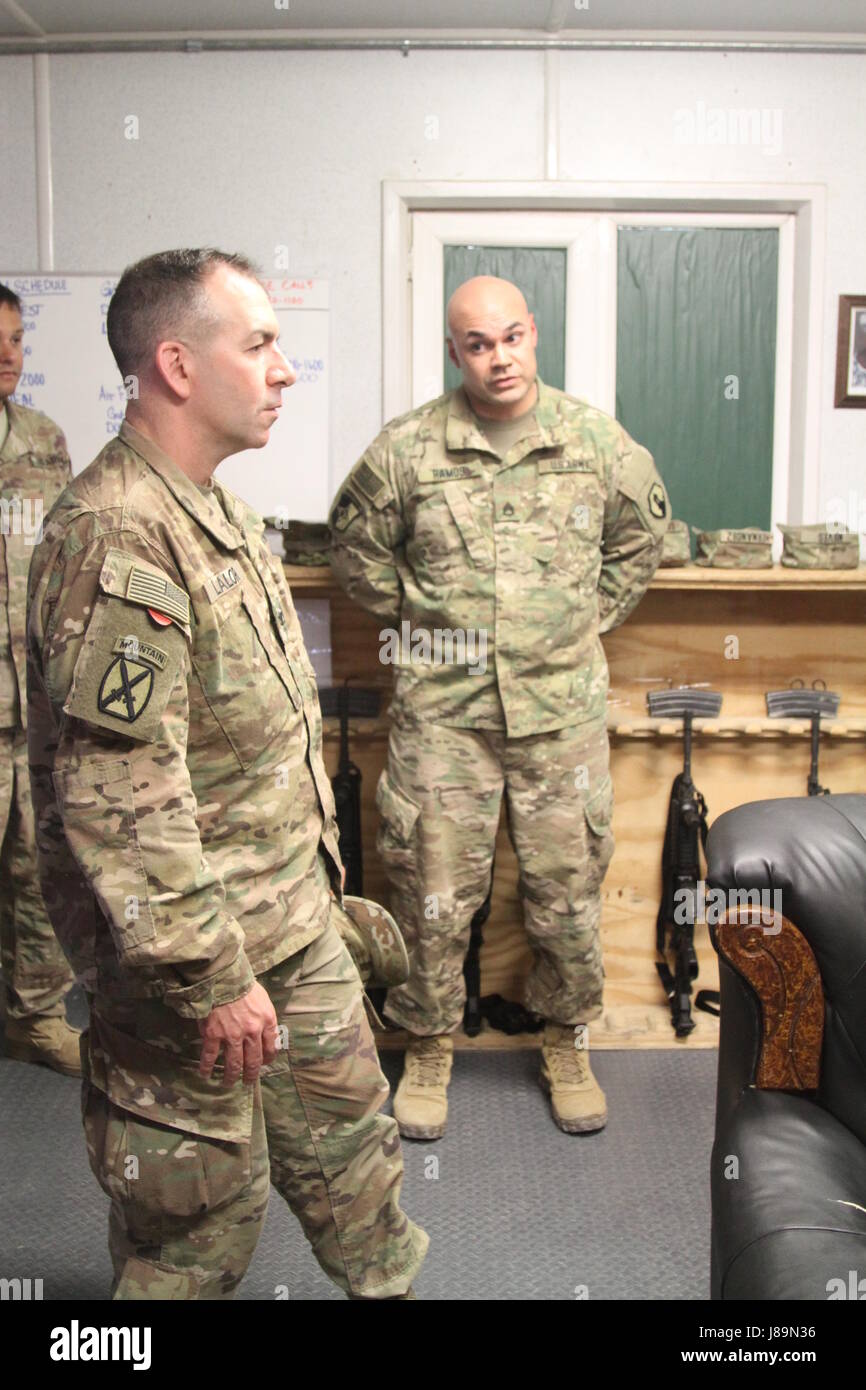 Col. Michael Lalor and Command Sgt. Maj. Sean Howard, command team for ...