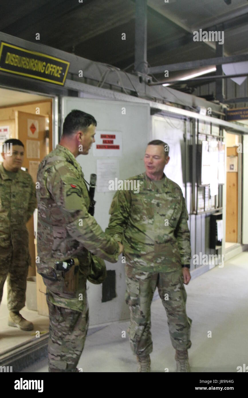 Col. Michael Lalor and Command Sgt. Maj. Sean Howard, command team for ...