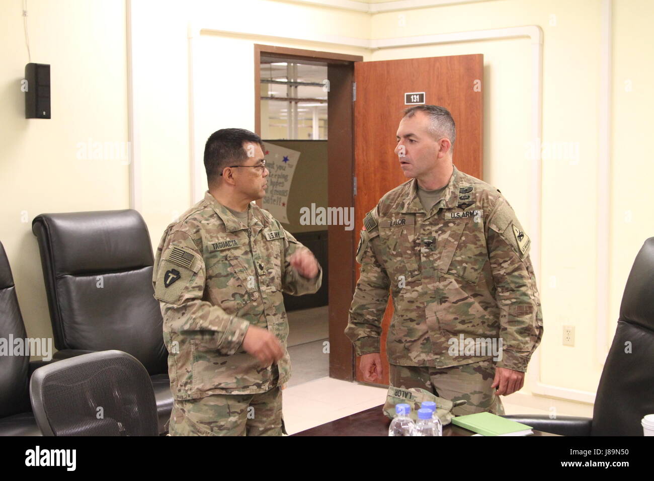 Col. Michael Lalor and Command Sgt. Maj. Sean Howard, command team for ...