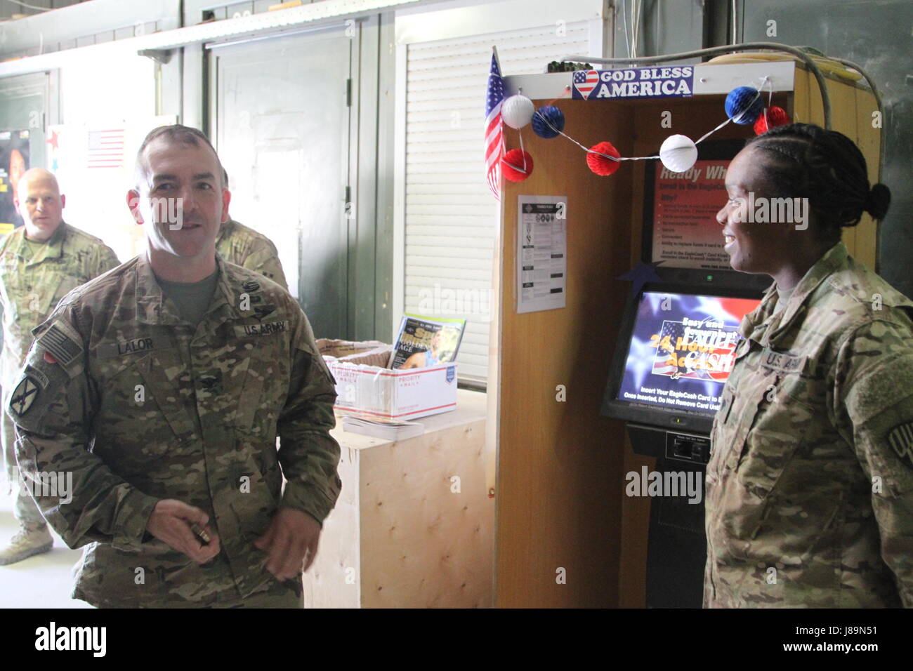 Col. Michael Lalor and Command Sgt. Maj. Sean Howard, command team for ...