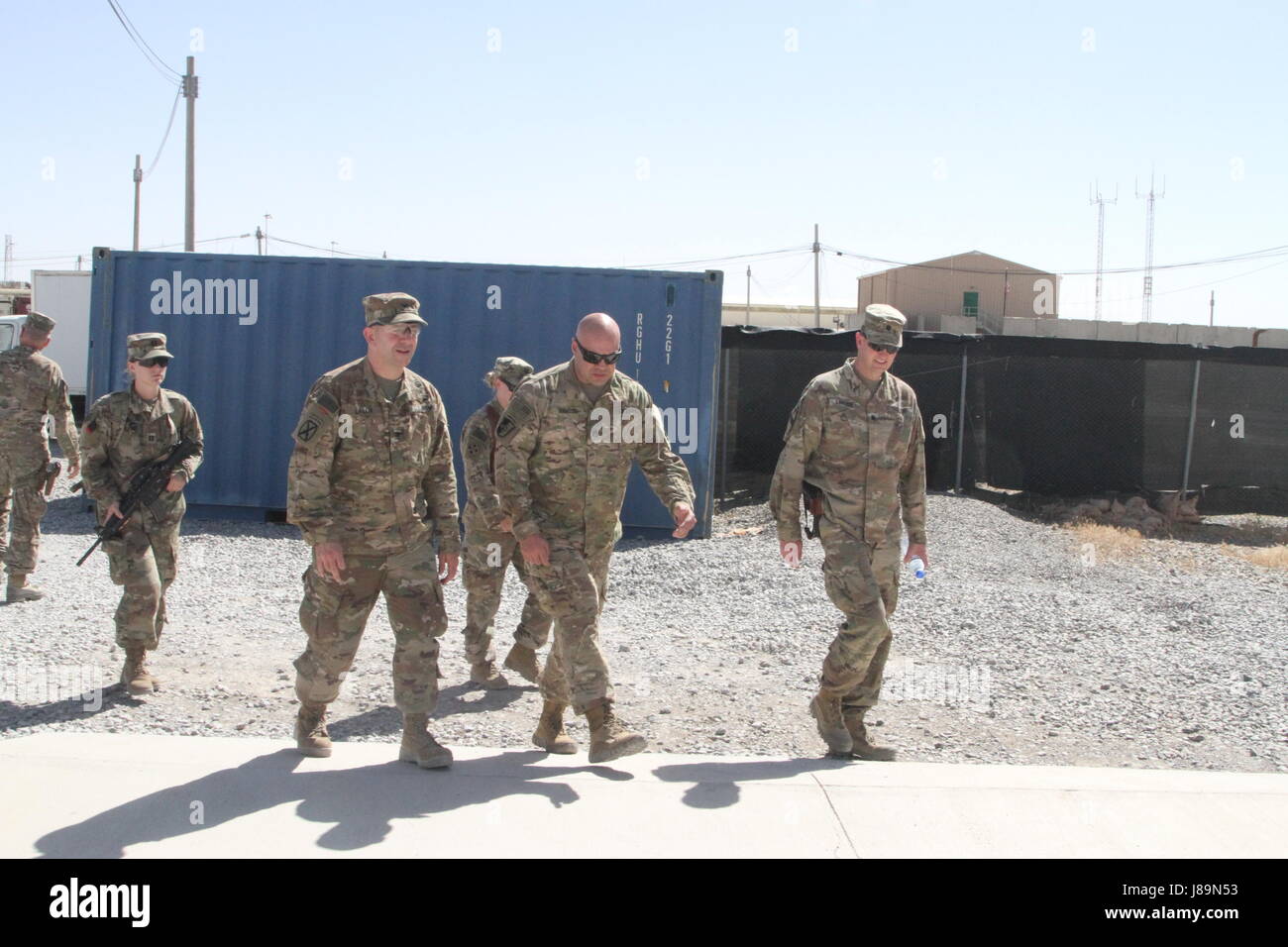Col. Michael Lalor and Command Sgt. Maj. Sean Howard, command team for ...