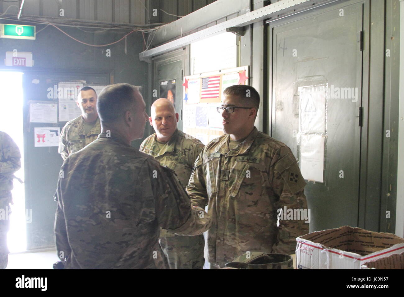 Col. Michael Lalor and Command Sgt. Maj. Sean Howard, command team for ...