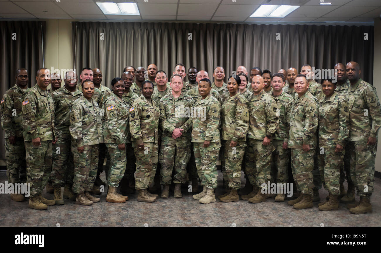 A group of 35 sergeants major from across the total Army gather for a ...