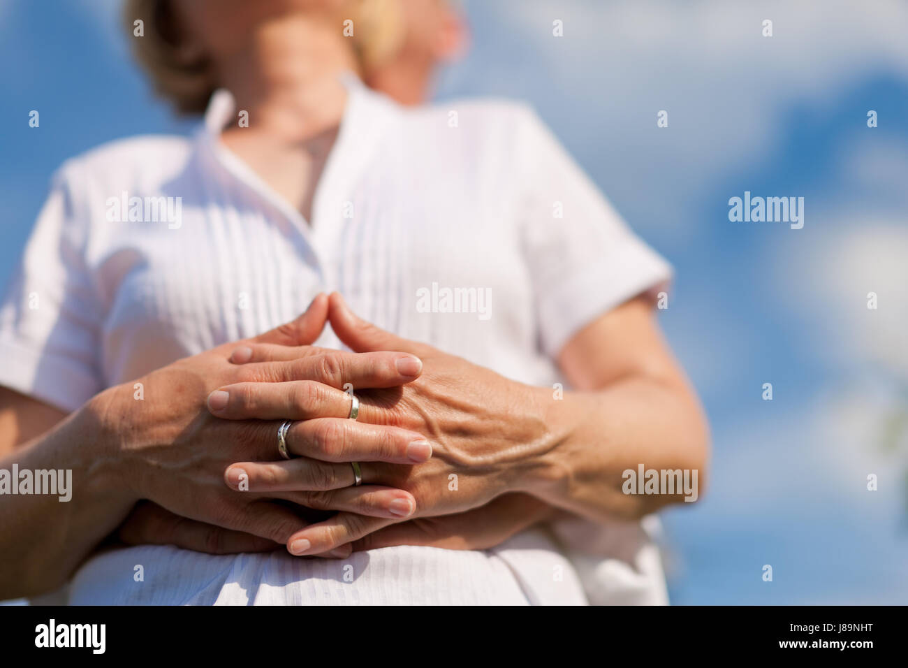woman, blue, summer, summerly, look, glancing, see, view, looking ...