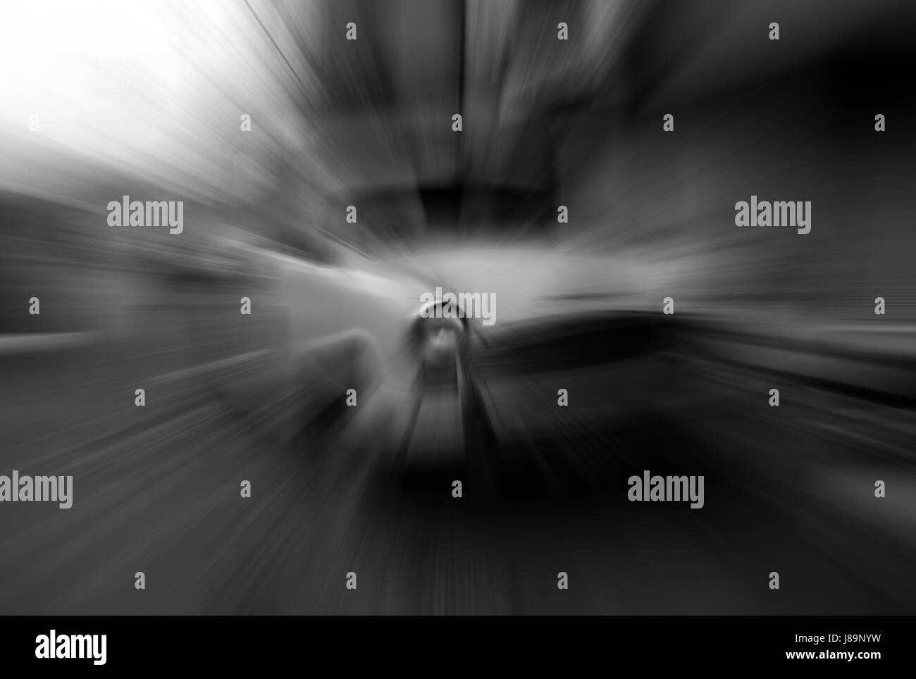 Motion blur red car Black and White Stock Photos & Images - Alamy