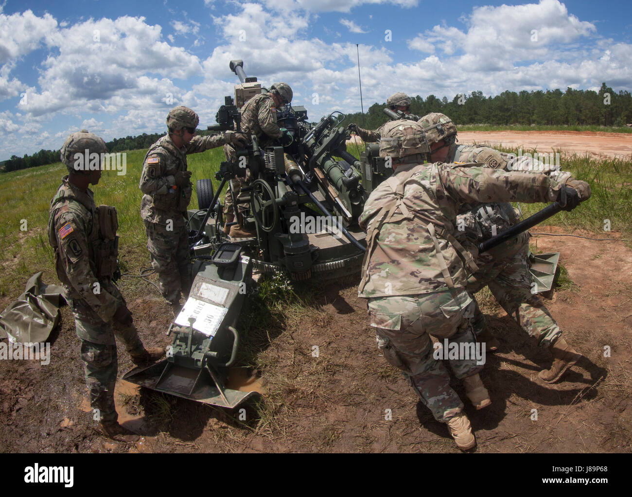 Paratroopers assigned to 1st Battalion, 319th Airborne Field Artillery ...