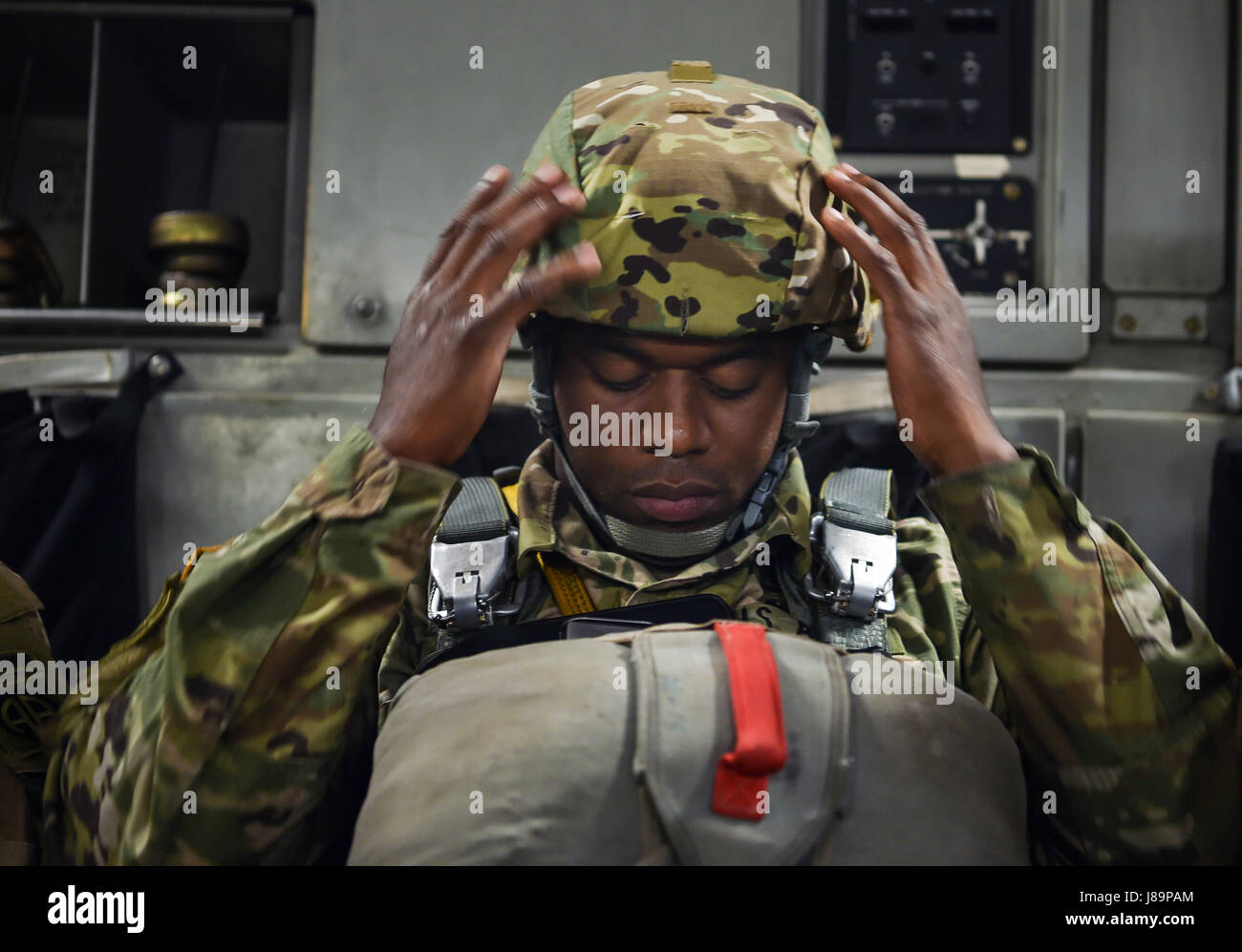 Army Staff Sgt. Primus Treavor, 82nd Airborne Division maintenance ...