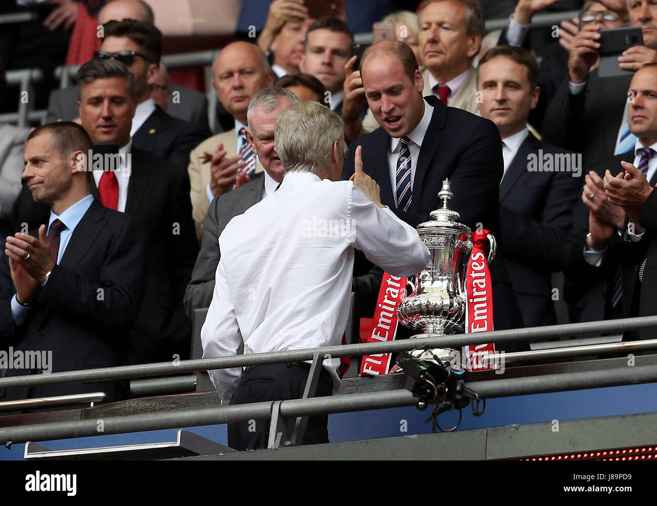 FA President Prince William, the Duke of Cambridge, shakes hands with ...