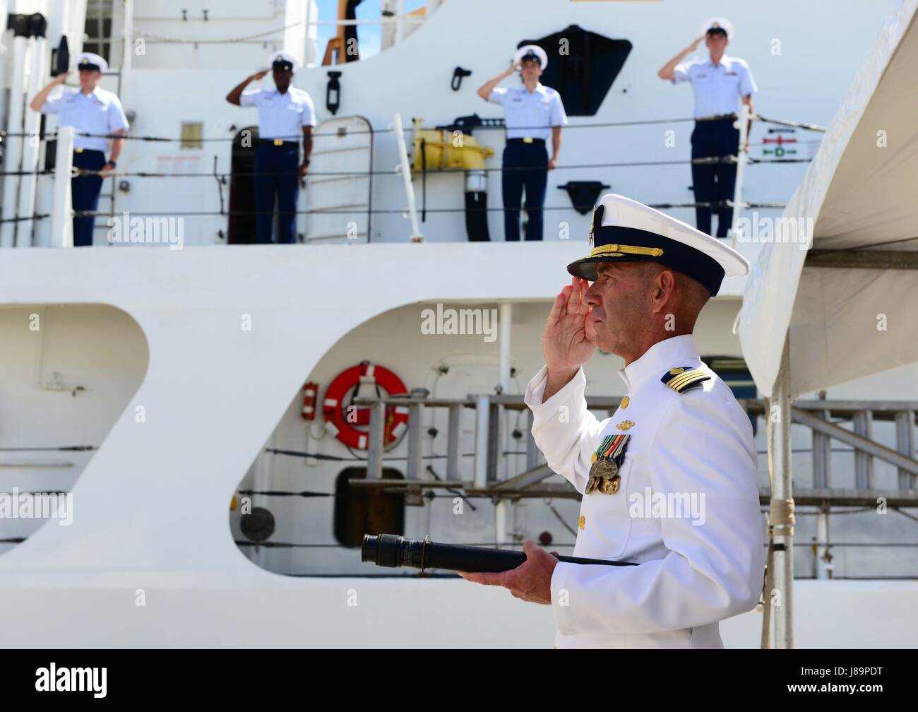Capt. Ted St. Pierre, commanding officer of former Coast Guard Cutter ...