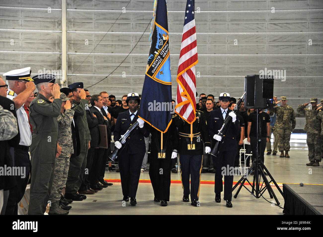 A U.S. Armed Forces Delayed Entry Program swear-in ceremony is held in ...