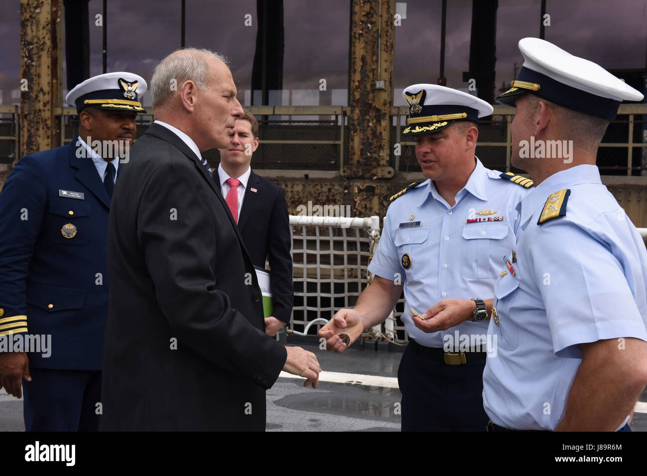 NEW YORK – Capt. Scott W. Clendenin, commanding officer Coast Guard ...