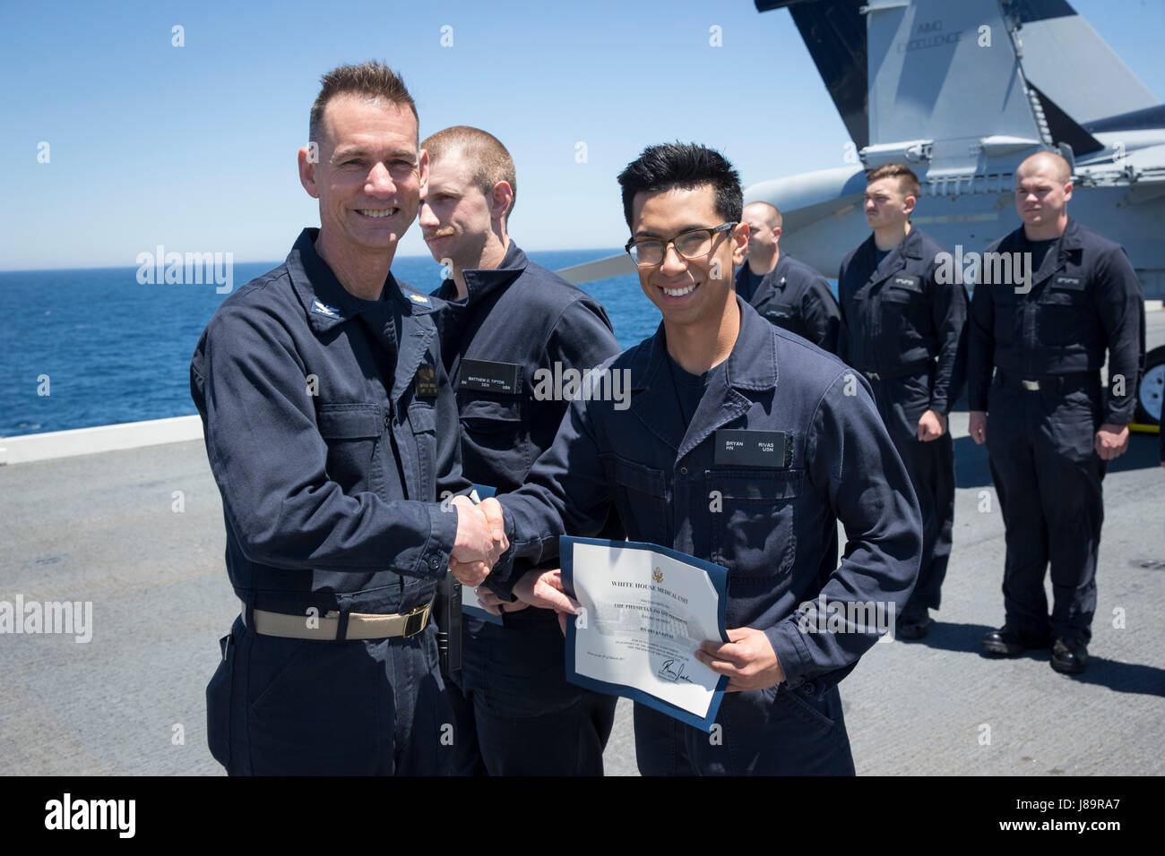 ATLANTIC OCEAN (May 26, 2017)—Hospitalman Bryan Rivas, from Fort Meyers ...
