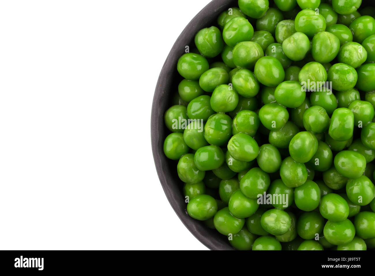 Bowl of green wet pea isolated on white background Stock Photo - Alamy