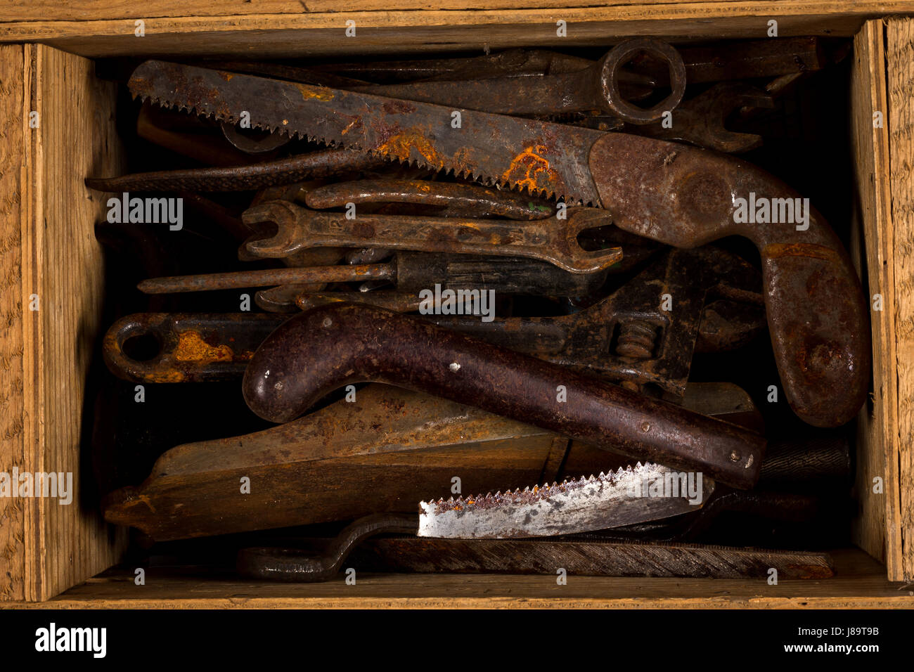 Antique tool box still life hi-res stock photography and images - Alamy