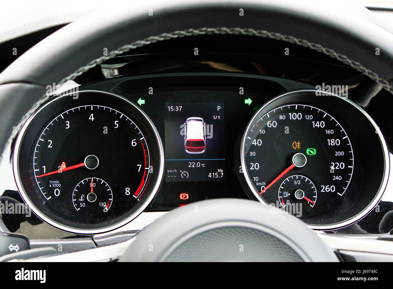 Hong Kong, China Dec 20, 2016 : Volkswagen Touran R 2016 Dashboard on ...