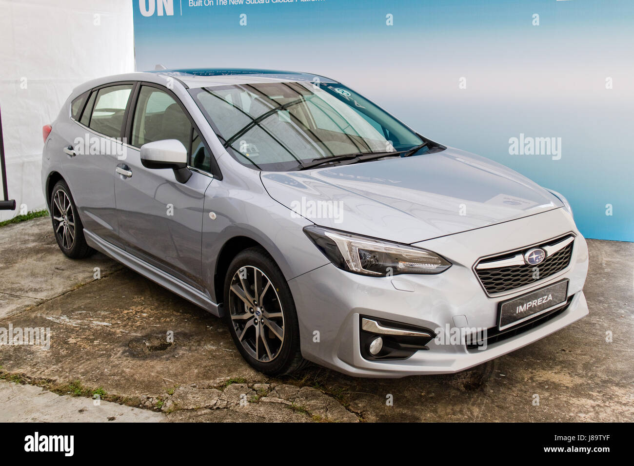 Hong Kong, China Jan 13, 2017 : Subaru Impreza 2017 Test Drive Day on ...