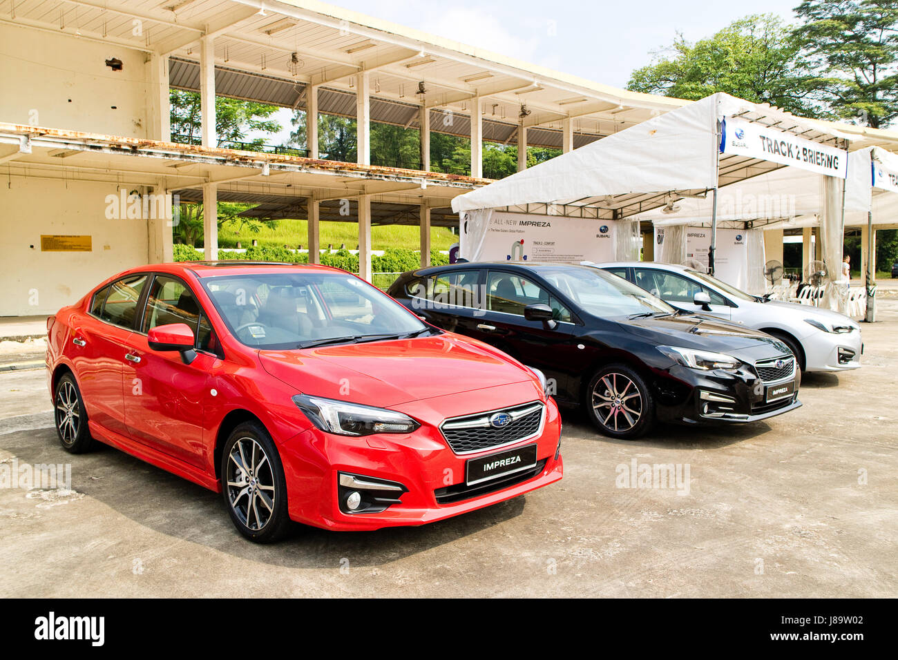 Hong Kong, China Jan 13, 2017 : Subaru Impreza 2017 Test Drive Day on ...