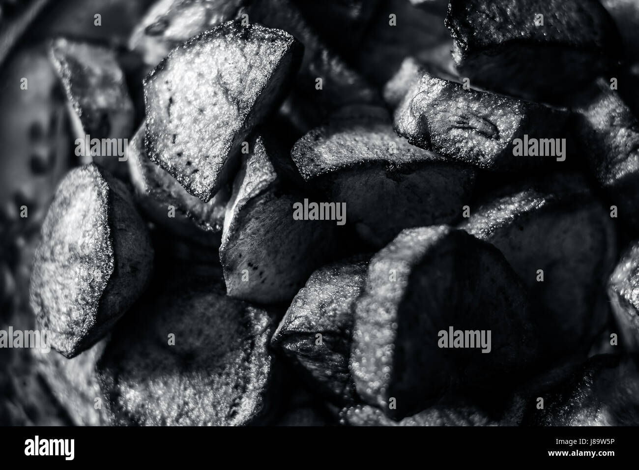 Roasted Potatoes on a Plate Stock Photo - Alamy