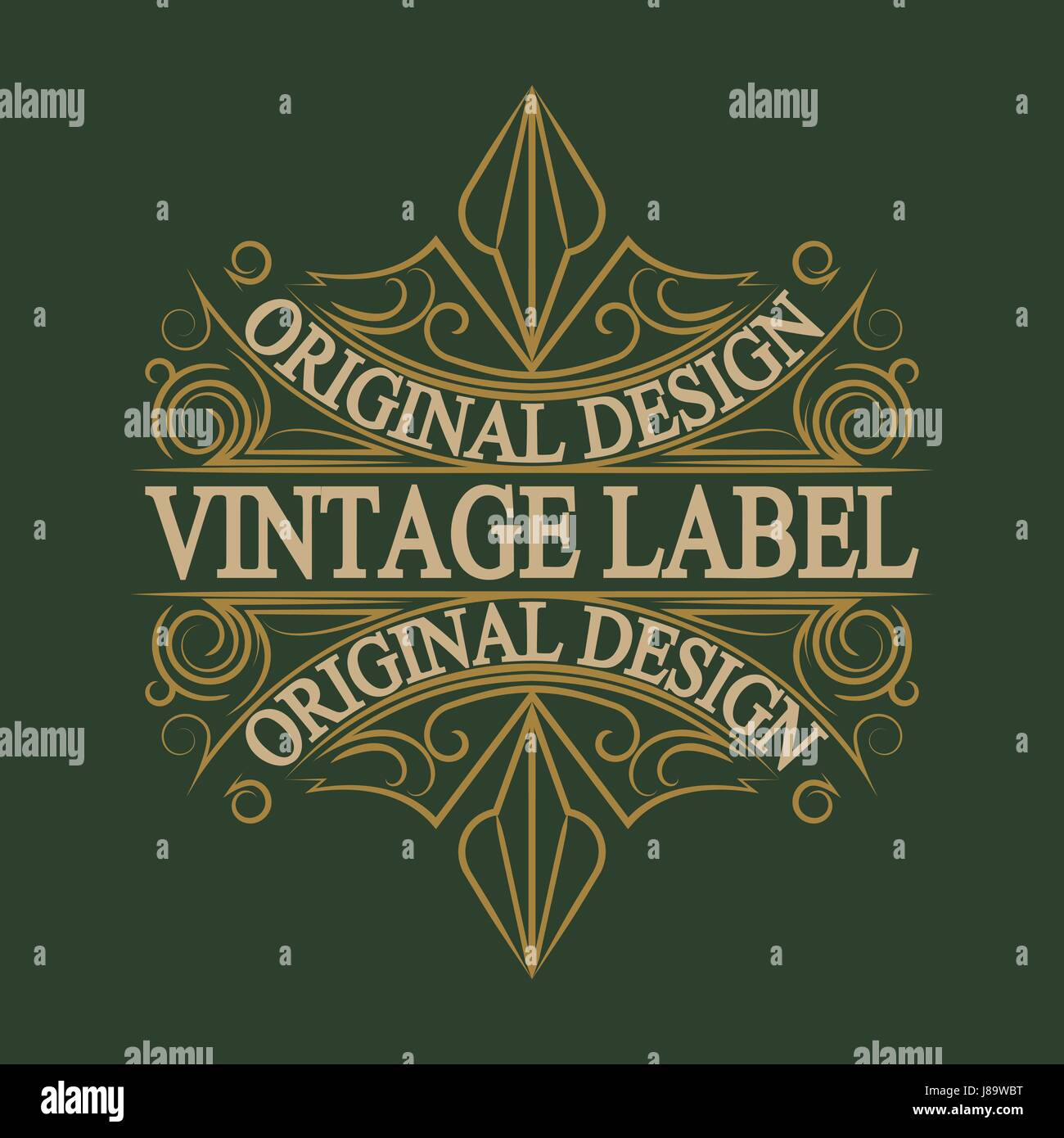 Vintage badge. Logo template Stock Vector Image & Art - Alamy