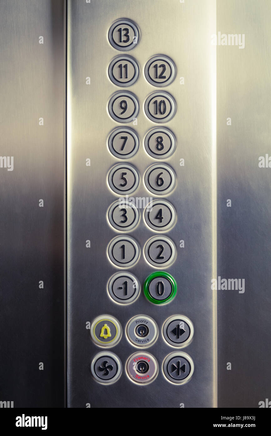 Elevator buttons hi-res stock photography and images - Alamy