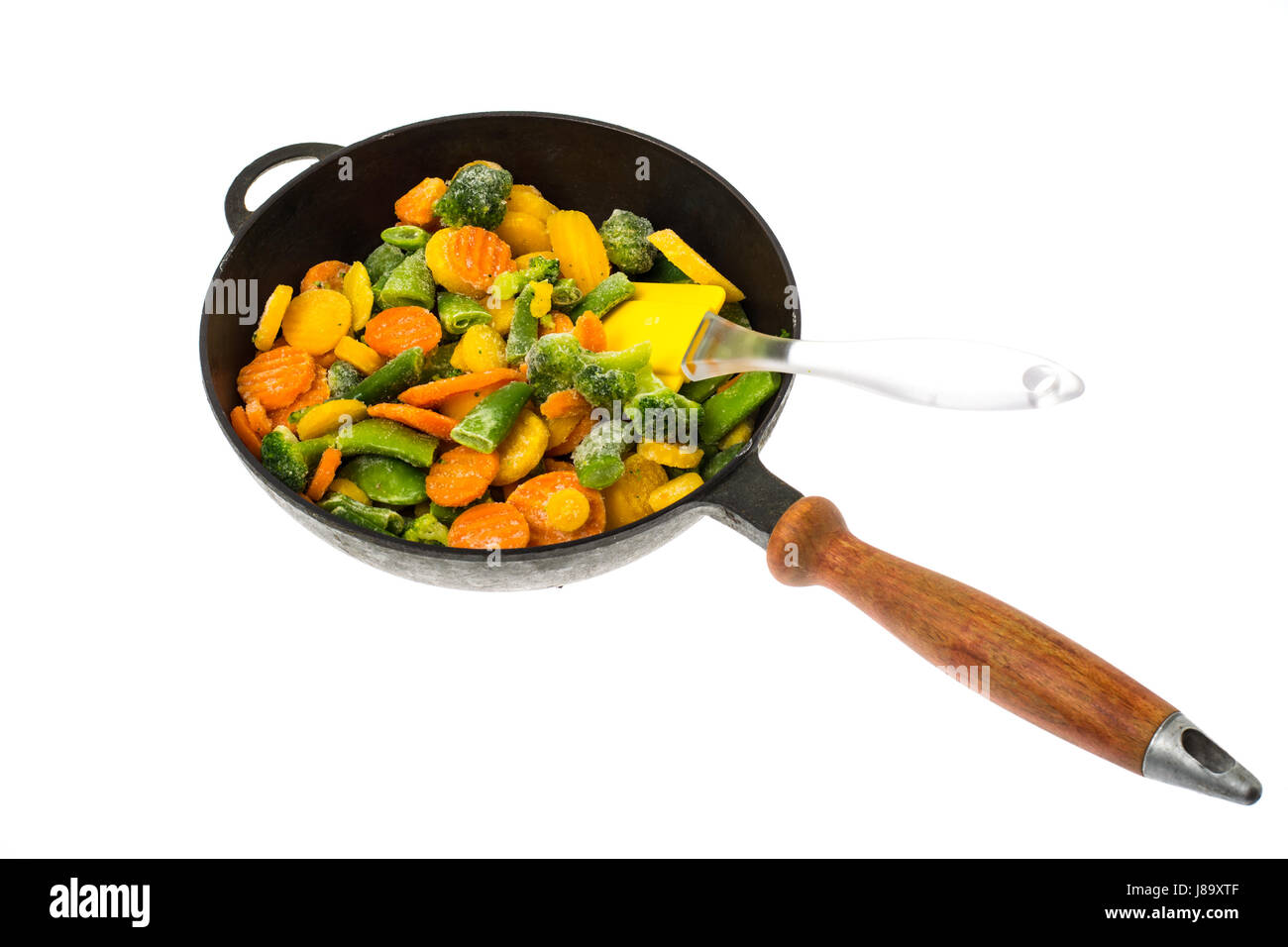 Mixed vegetables cooked in Cut Out Stock Images & Pictures - Alamy